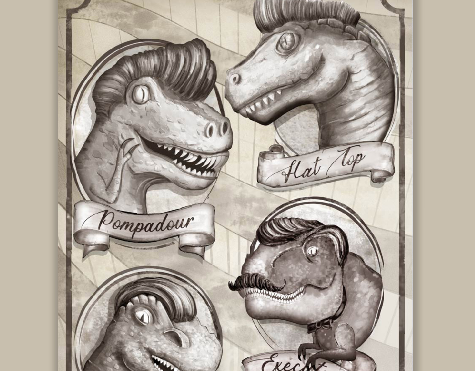 Le Beard Haircuts Poster by Joel Rocha on Dribbble