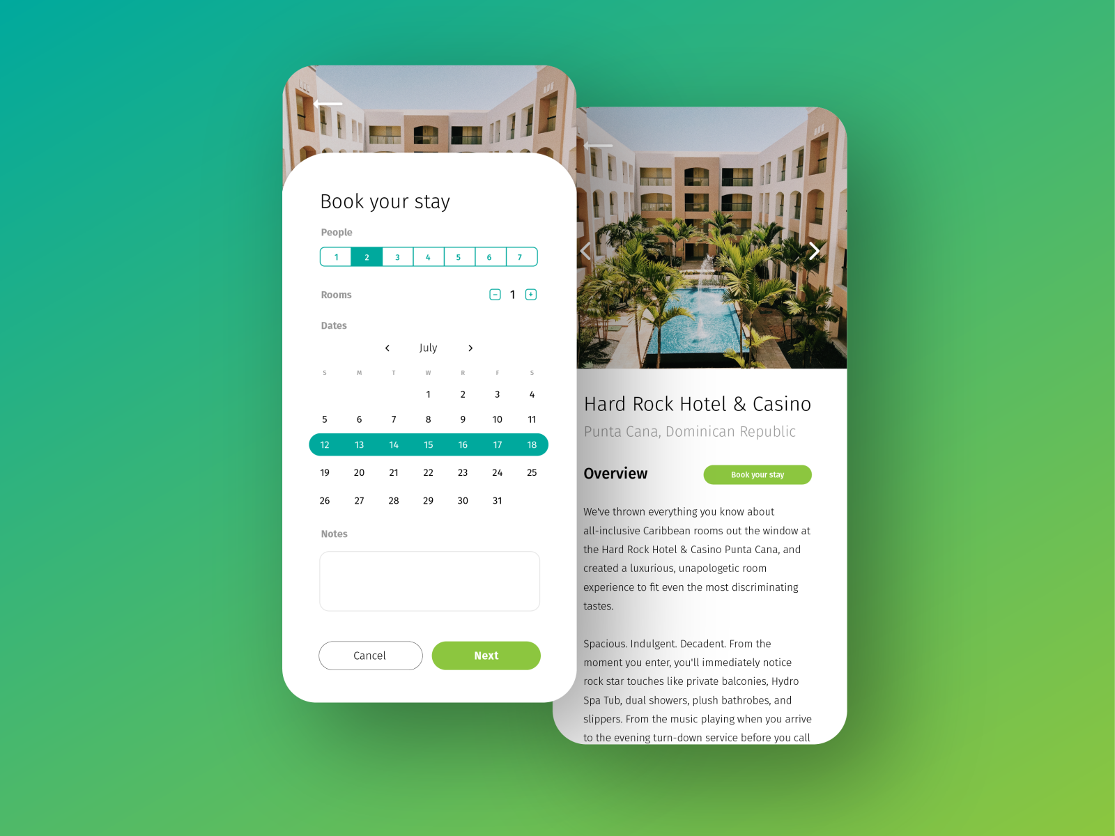 Daily UI 067: Hotel Booking by Katie Pohlman on Dribbble