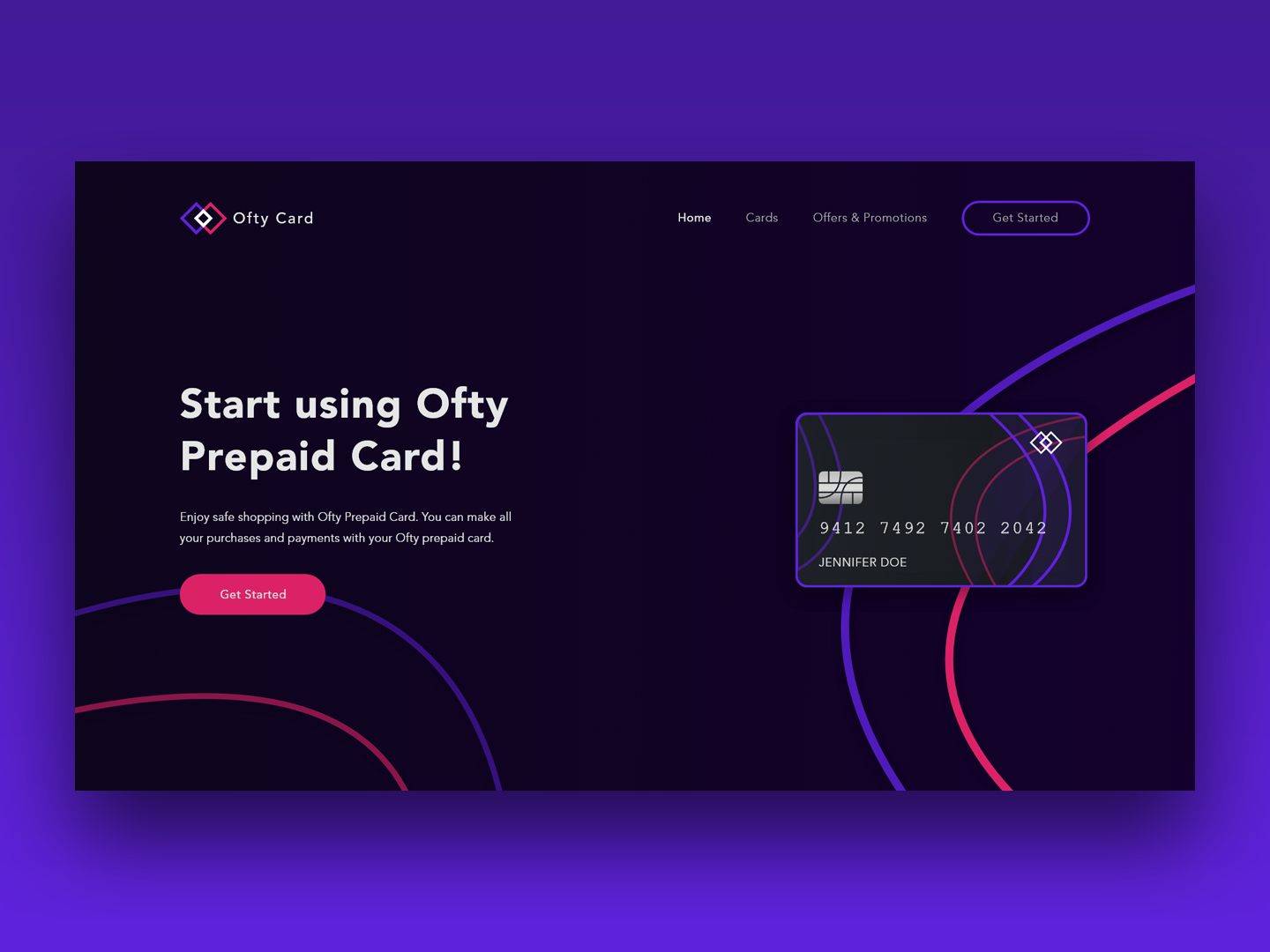Ofty Prepaid Card by Metehan Özsoy on Dribbble