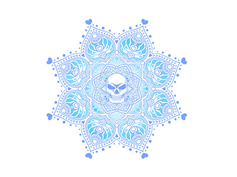 Skull Mandala by molegraphic studio on Dribbble