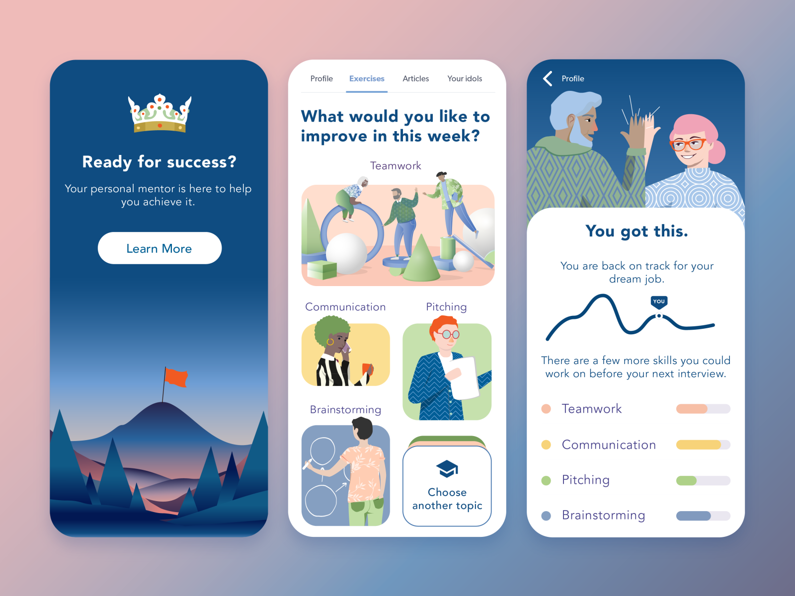 Gamification app by Anna Johnsson on Dribbble