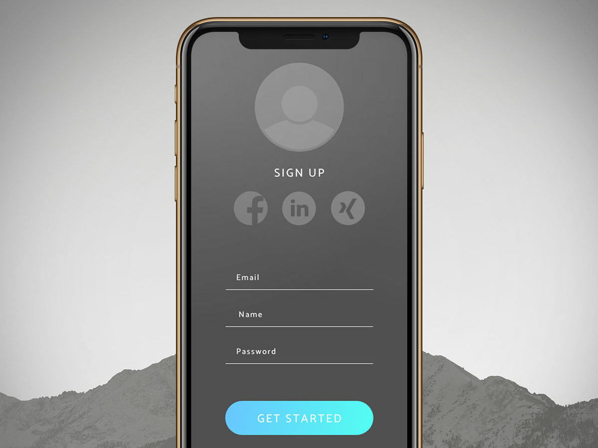 Sign Up Screen UI by Felix Kunkel on Dribbble