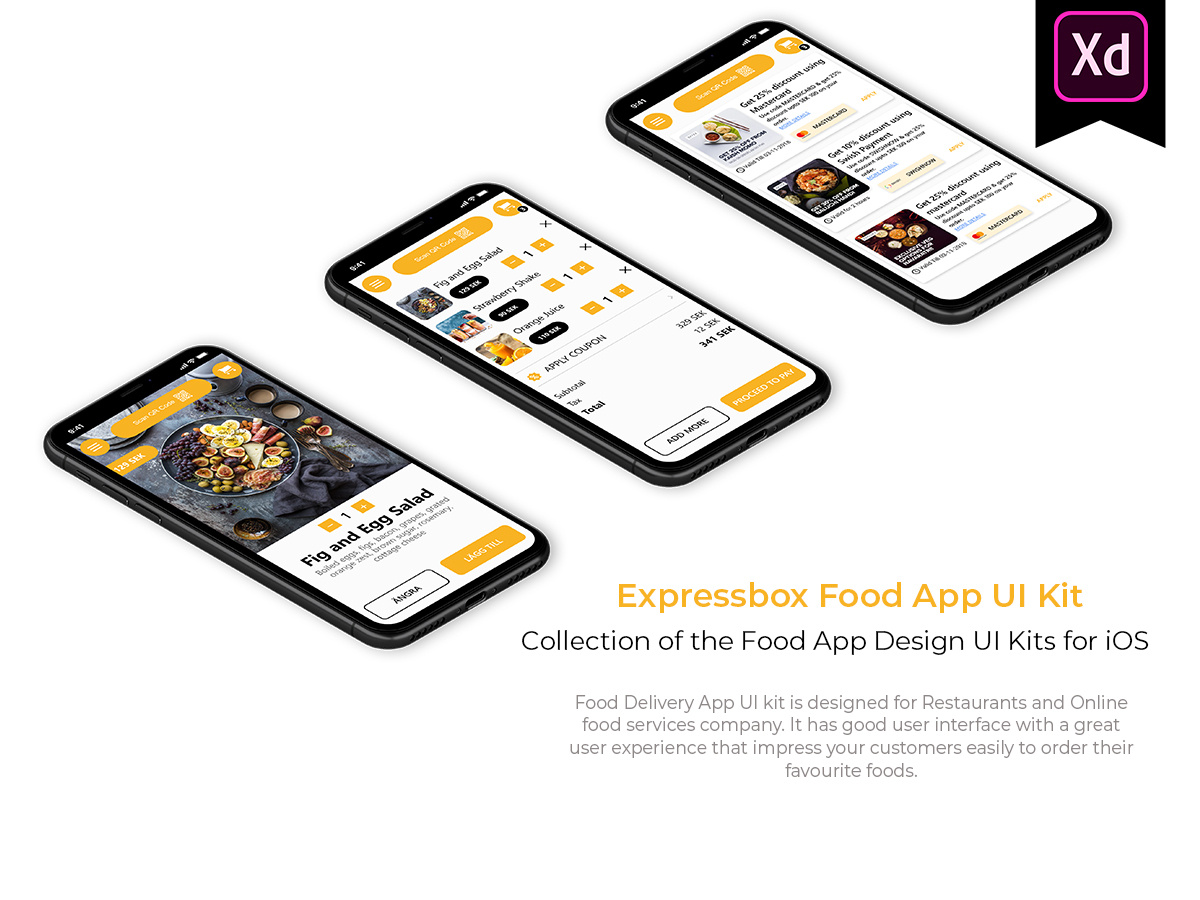 Expressbox Food App UI Kit by Maninder Kaur on Dribbble