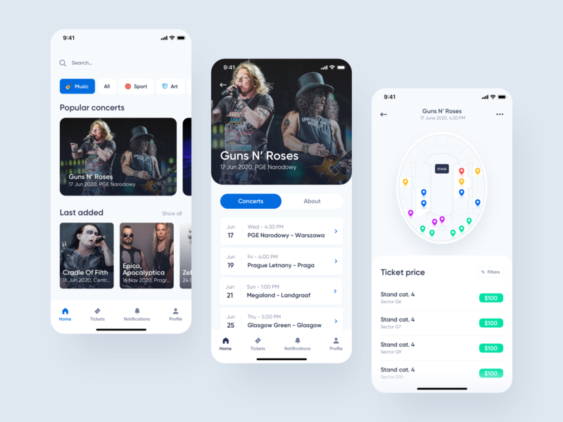 Marcin Grygierczyk / Projects / Ticketmaster - redesign concept | Dribbble