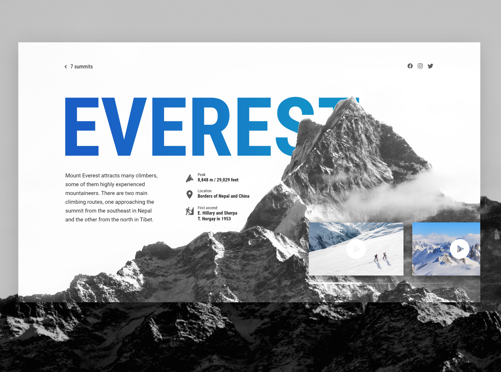 MT. EVEREST by Gytis Markevičius on Dribbble