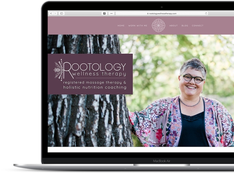 Rootology Wellness Therapy // Branding + Website Design by Lauren ...