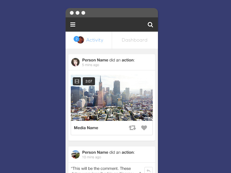 Mobile website by Vicky Morton on Dribbble