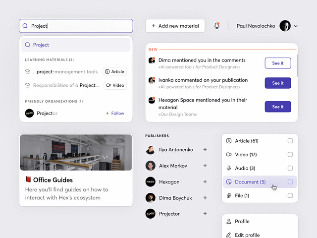Browse thousands of Profile Dropdown images for design inspiration ...