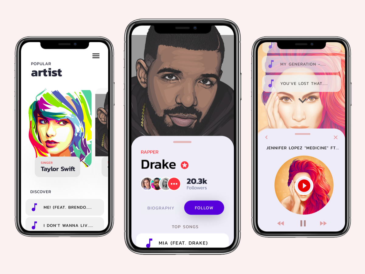 Music App UI Design by Subhajit Mondal on Dribbble