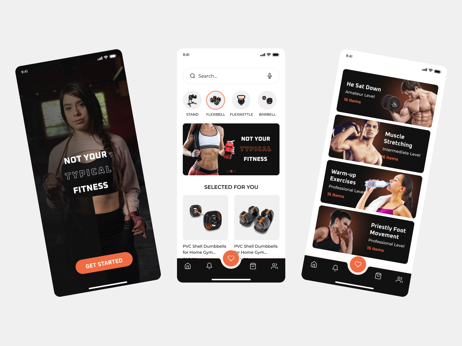 GYM -Fitness App by Bhavesh kalsariya on Dribbble