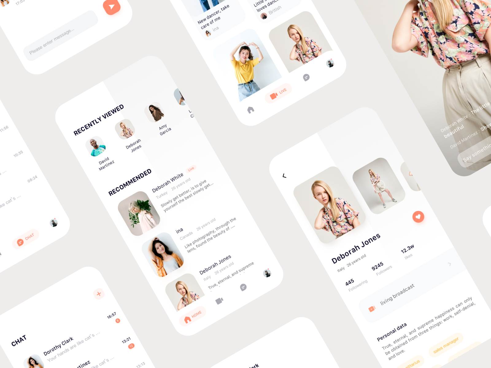 Social Live App by C_Clin on Dribbble