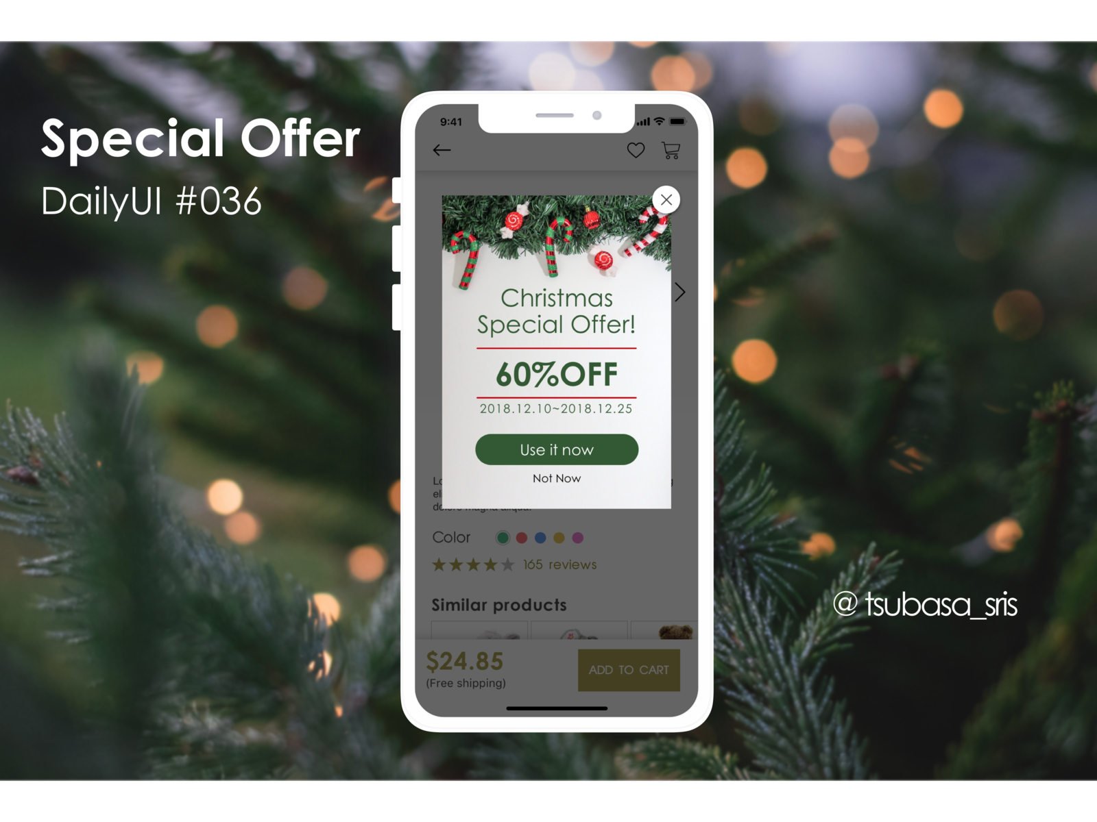 DailyUI#036 "Special Offer" by tsubasa shiraishi on Dribbble