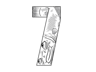 Number Seven by Wade Mickley on Dribbble