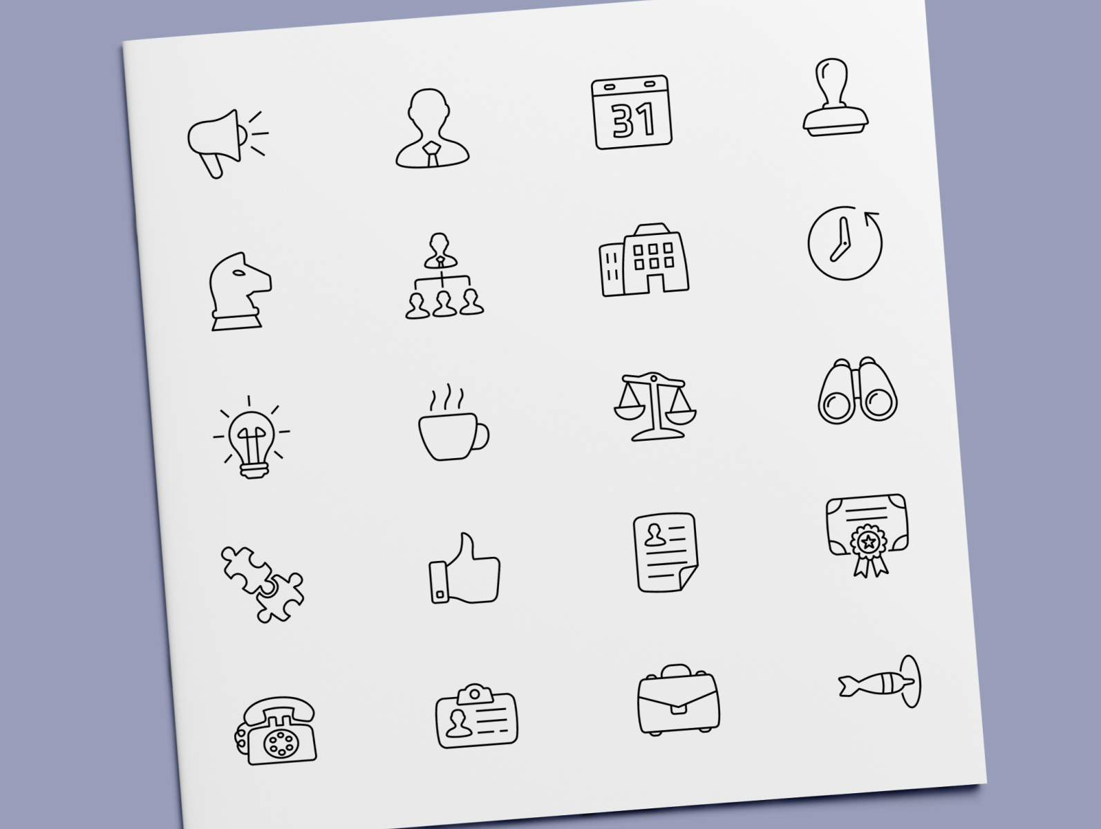 Business Icons by Minh Do on Dribbble