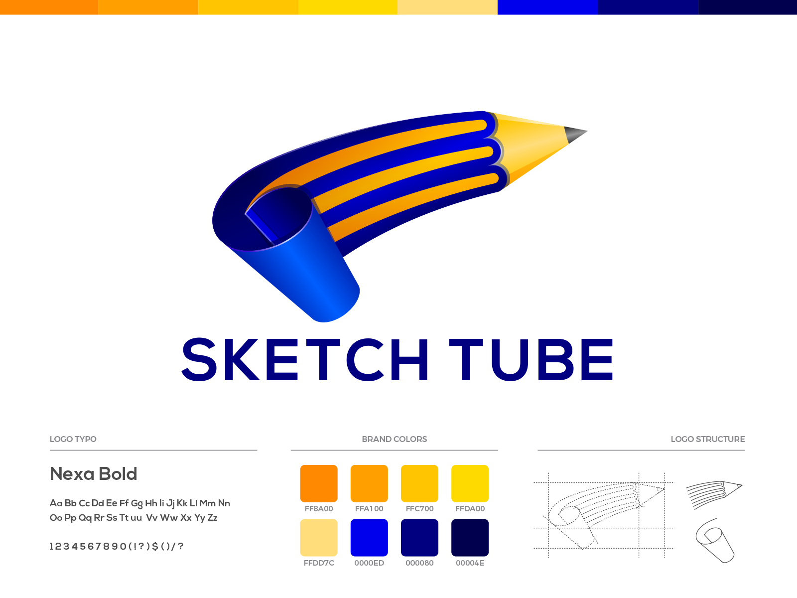 Sketch Tube Logo Design by Ruhul Amin Rubel on Dribbble