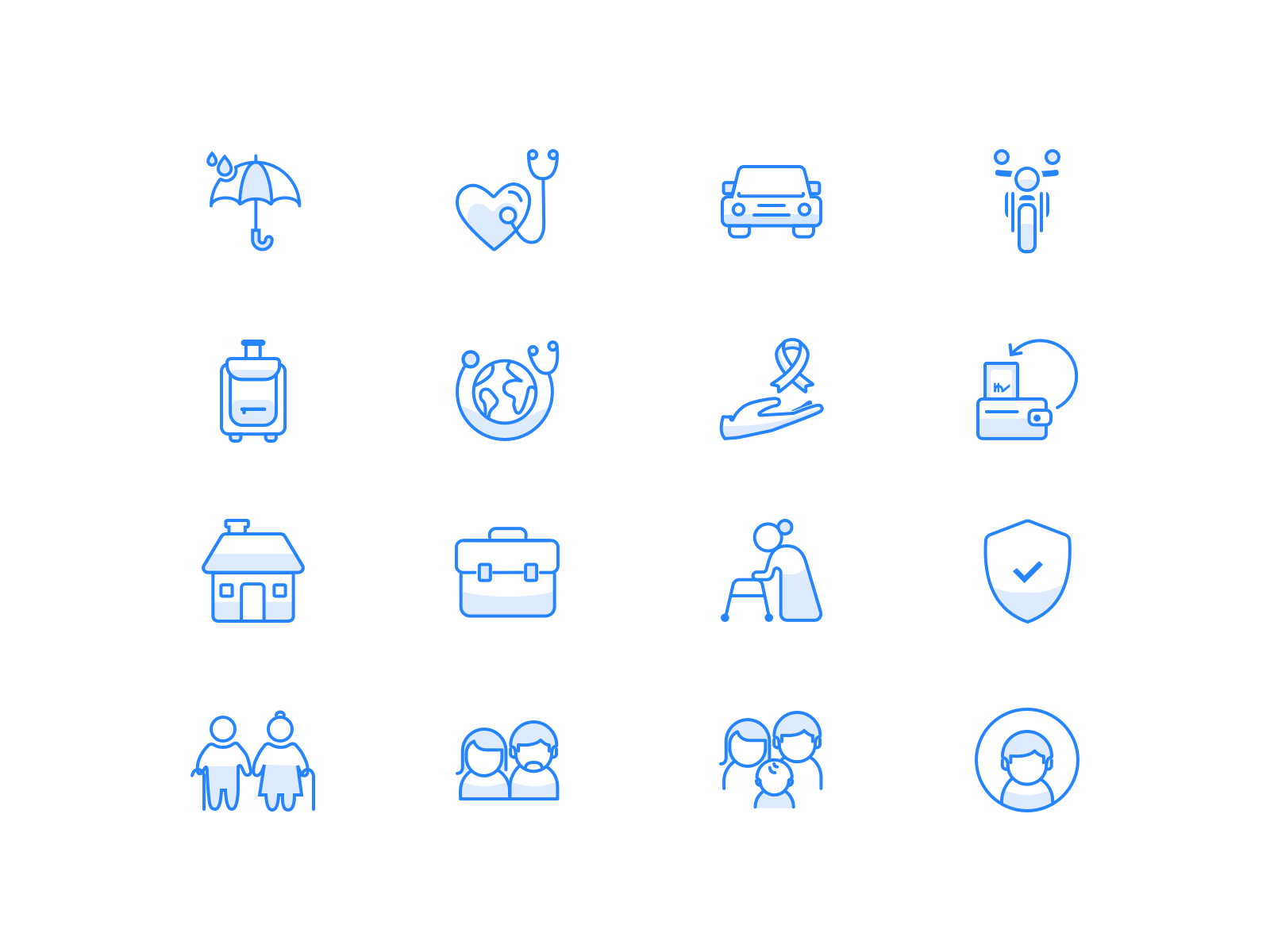 Insurance Icons by Rahul Chauhan on Dribbble