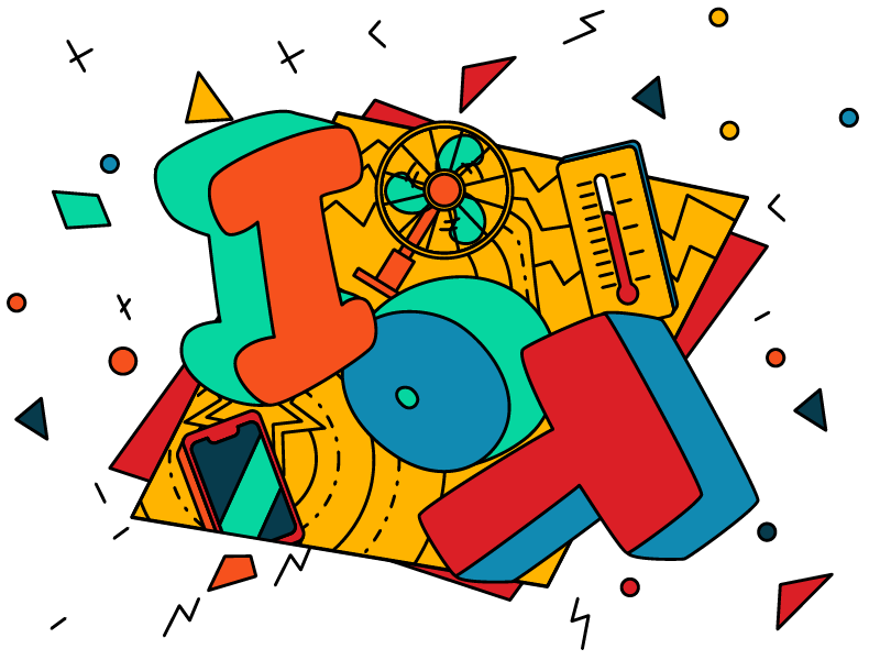 Sticker designs: IoT by Victoria Yen on Dribbble