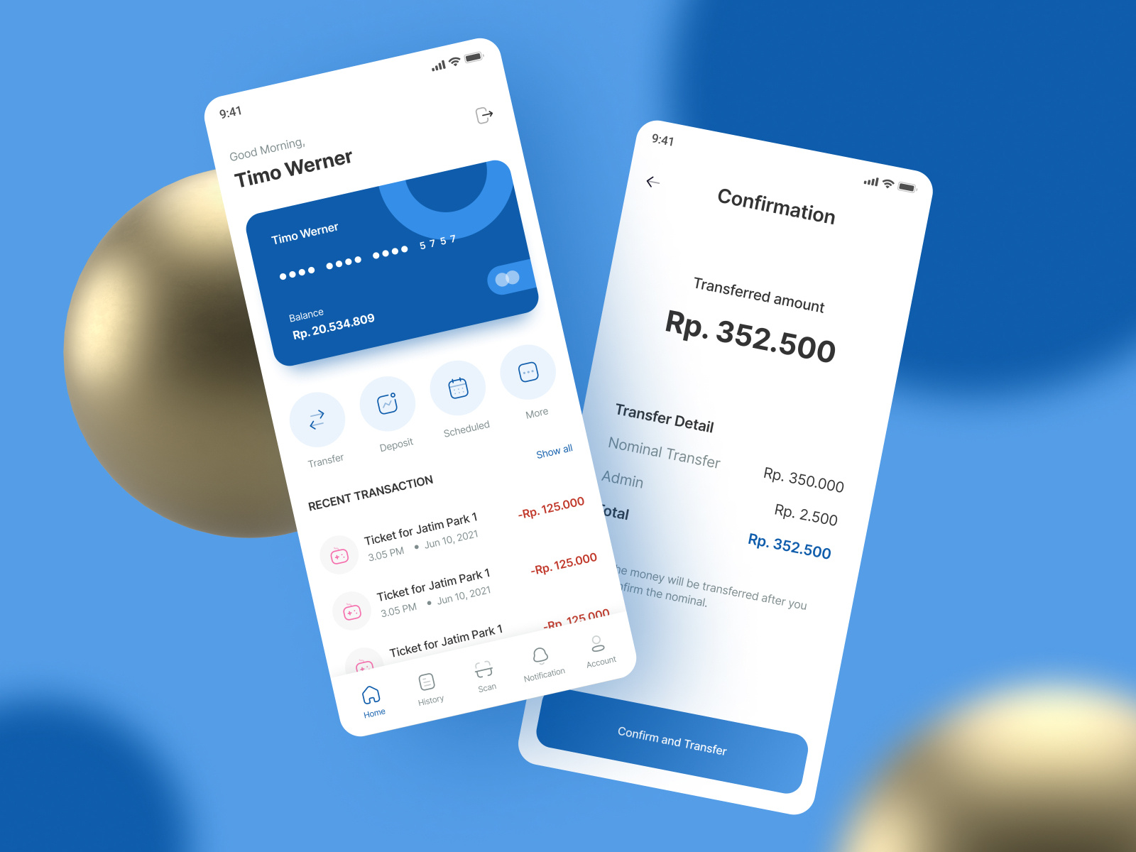 Concept Mobile Banking My BCA by Syarif Hidayatulloh on Dribbble