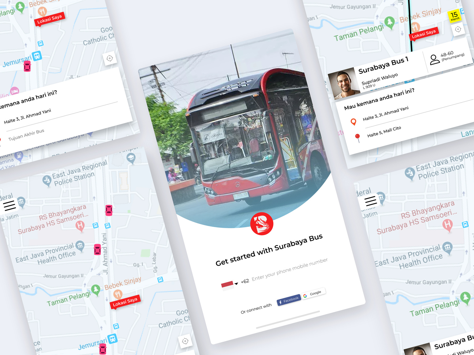 Surabaya Bus Apps by Syarif Hidayatulloh on Dribbble