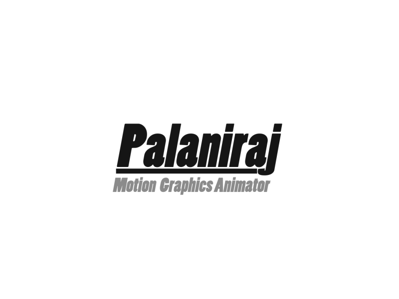 Name Text GIF animation by Palaniraj on Dribbble