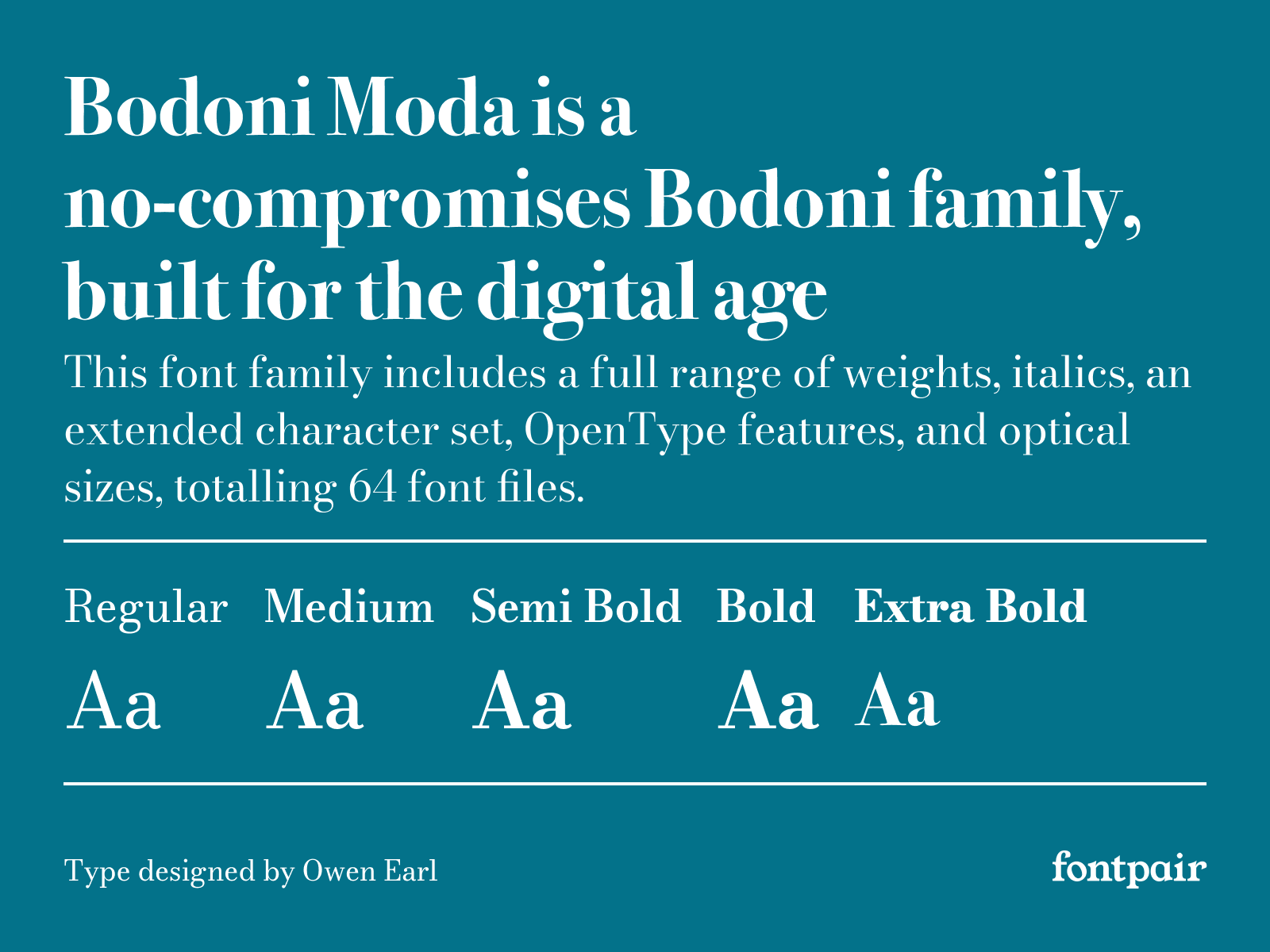 Bodoni Typeface Bold