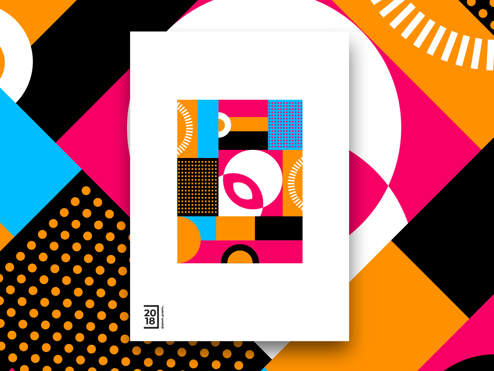 Abstract Colorful Poster by Joe McNeil on Dribbble