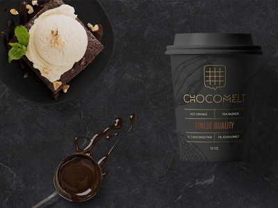 Chocomelt - Coffee Cup by PurpleDash Branding Boutique on Dribbble
