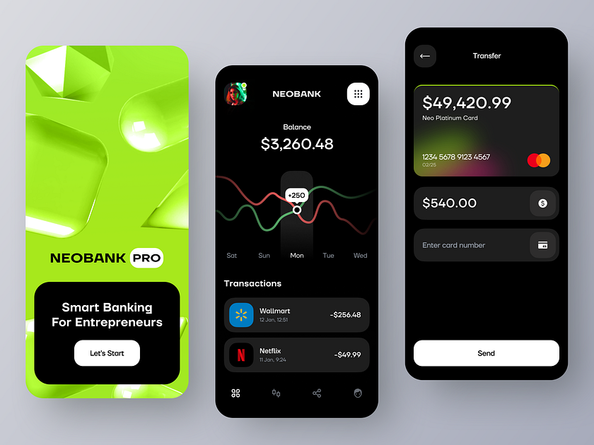 Finance App Animation by Ilya Sablin on Dribbble