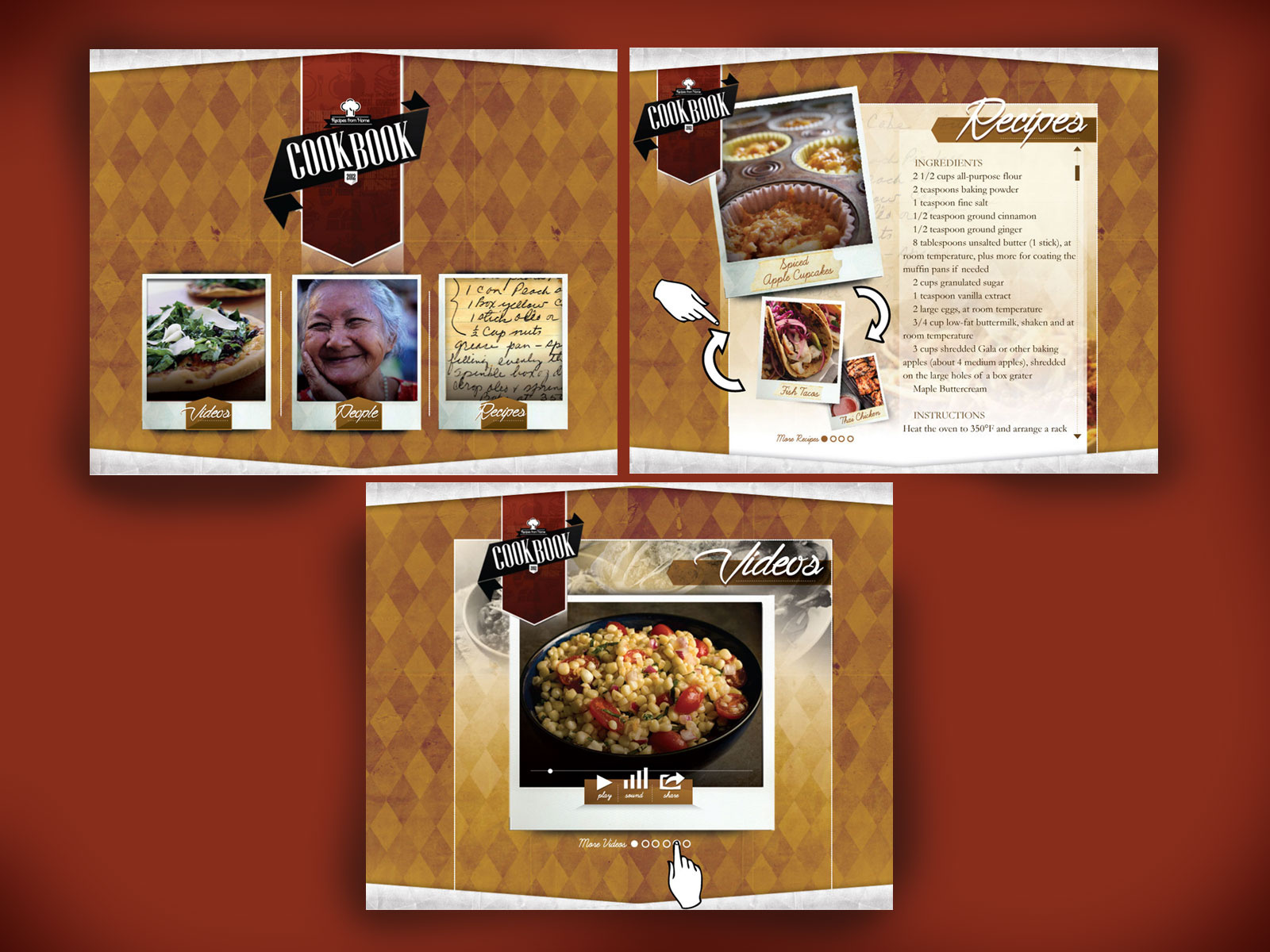 Cook Book Website Concept by Kasey Smith on Dribbble