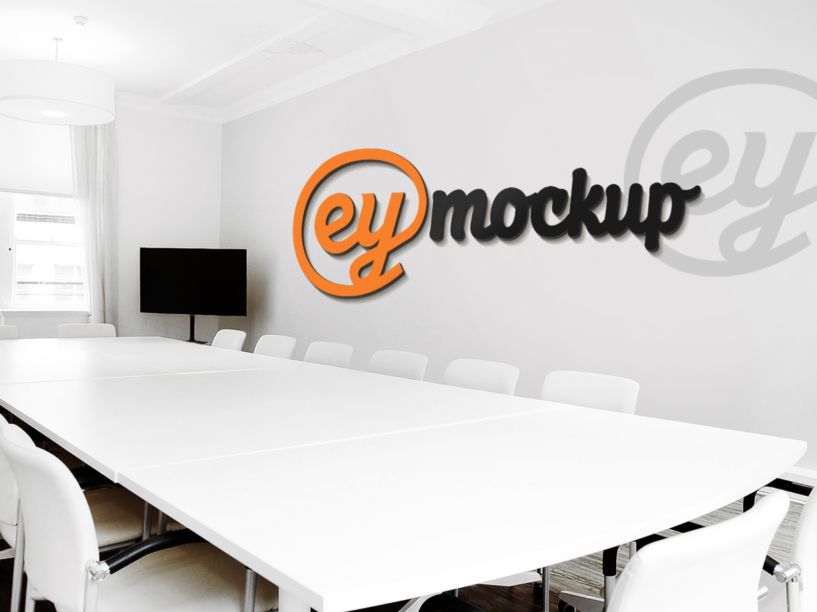 Corporate Meeting Room Logo Mockup by Arun Kumar on Dribbble