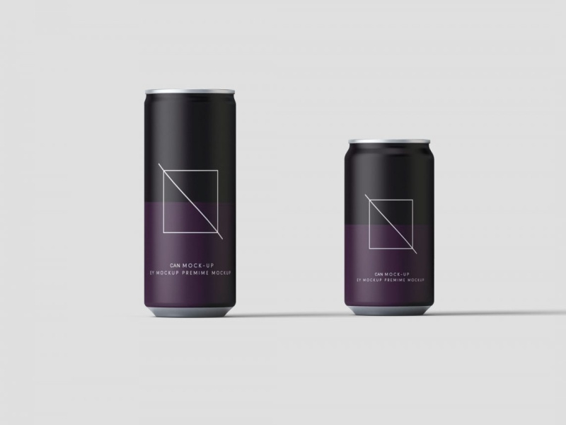 Free Mocktail Can Mockup by Anjum on Dribbble