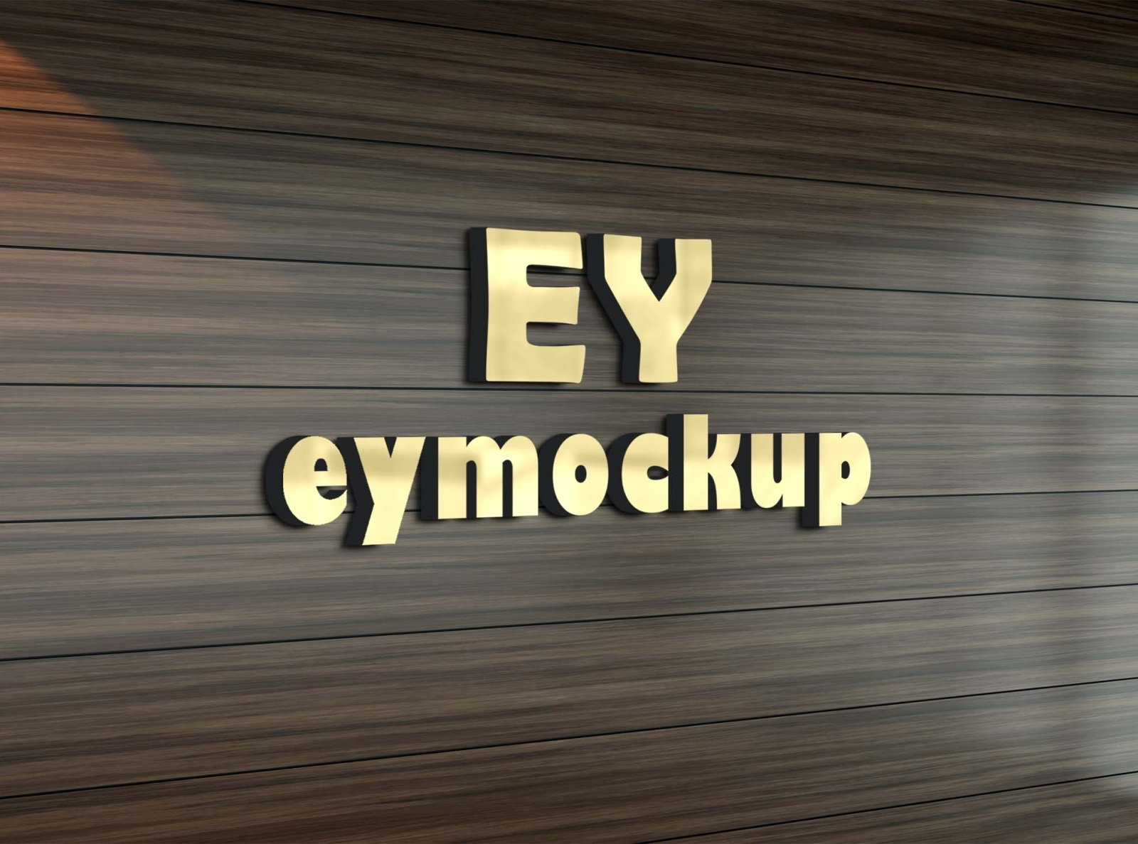 Wood Wall 3D Logo Mockup by Anjum on Dribbble