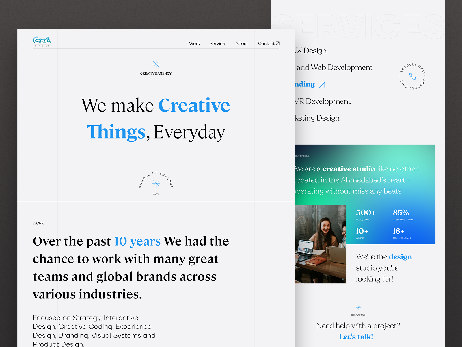 Creative Agency Landing Page by Jay Rathod on Dribbble Creative Agency Landing Page by Jay Rathod on Dribbble