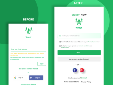 Redesign signup screen by RamaDevi Lakshmanan on Dribbble