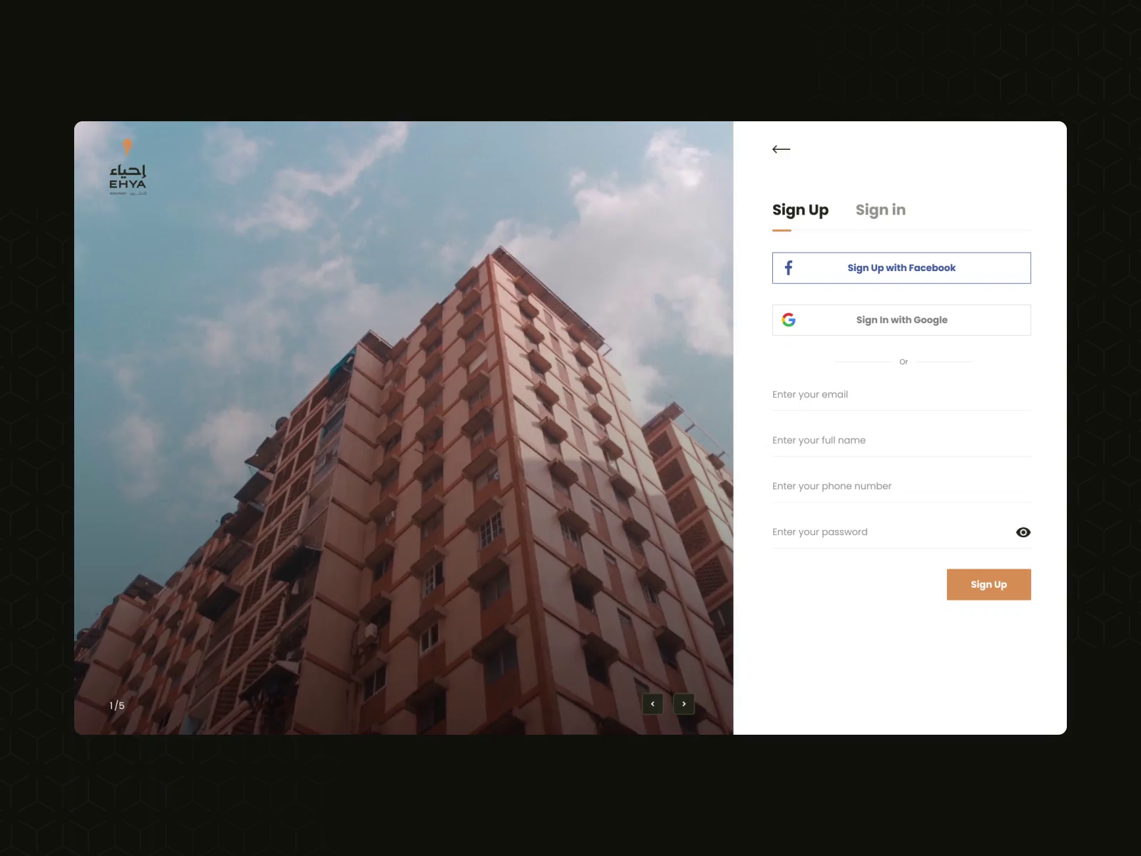 Real Estate: Sign in by Gapsy Studio on Dribbble