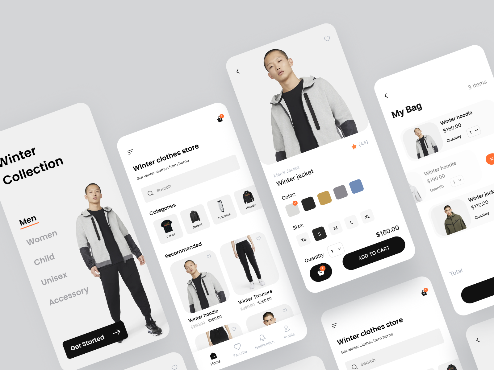 Clothes Store Mobile App by Yeasin Arafat for Halal Lab on Dribbble