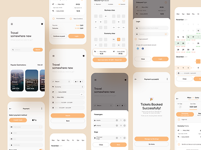 ️Flight Booking App Visual Concept by Ruslan Bakhar 🇺🇦 on Dribbble
