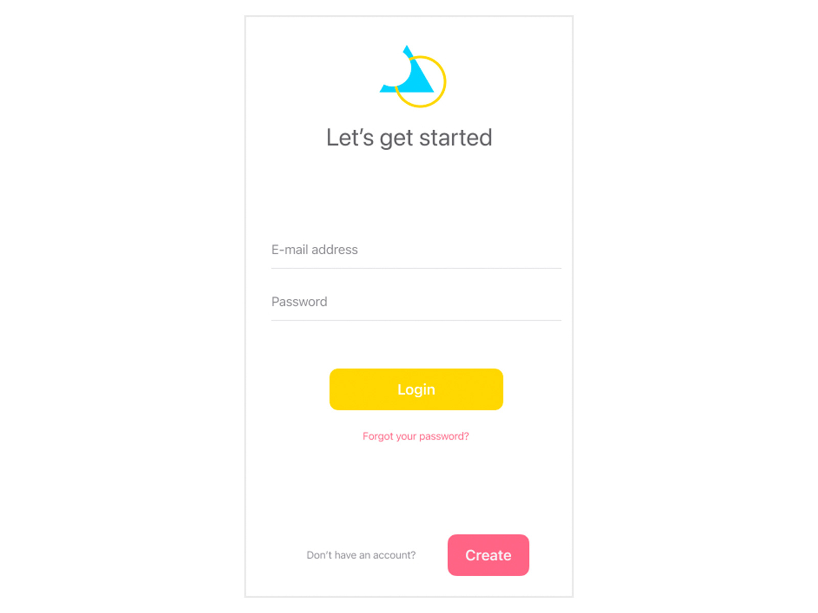 Sign up UI by Екатерина Николаенко on Dribbble