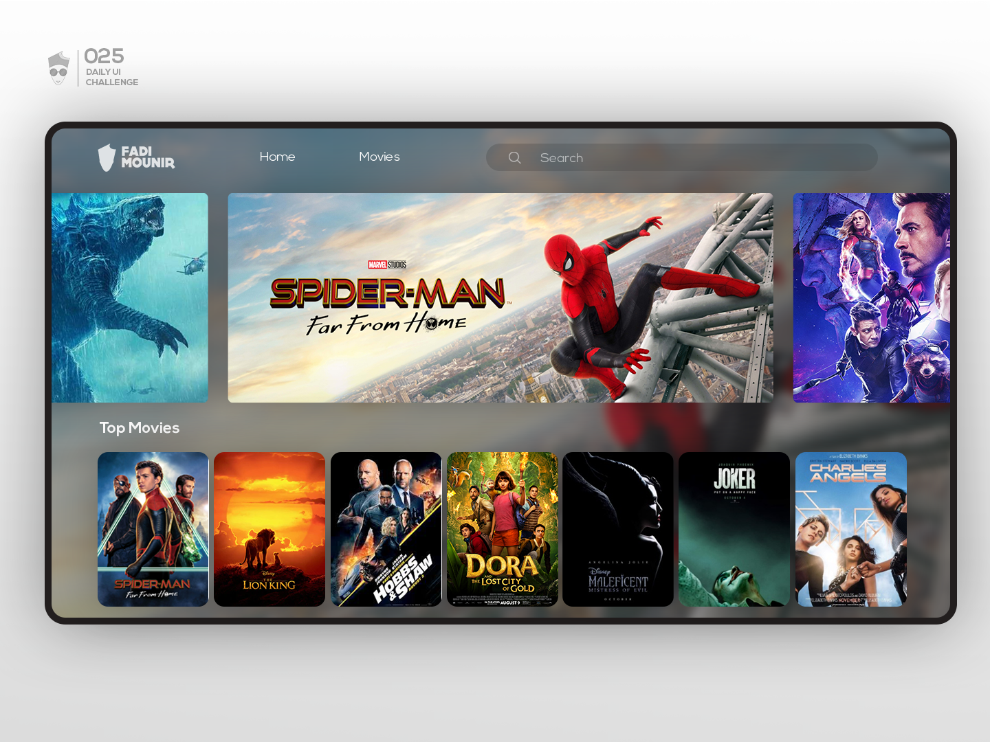 TV App | Daily UI Challenge 025 by Fadi Mounir on Dribbble