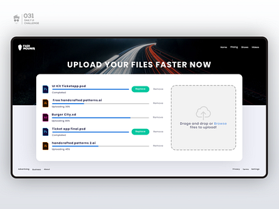 File Upload | Daily UI Challenge 031 by Fadi Mounir on Dribbble