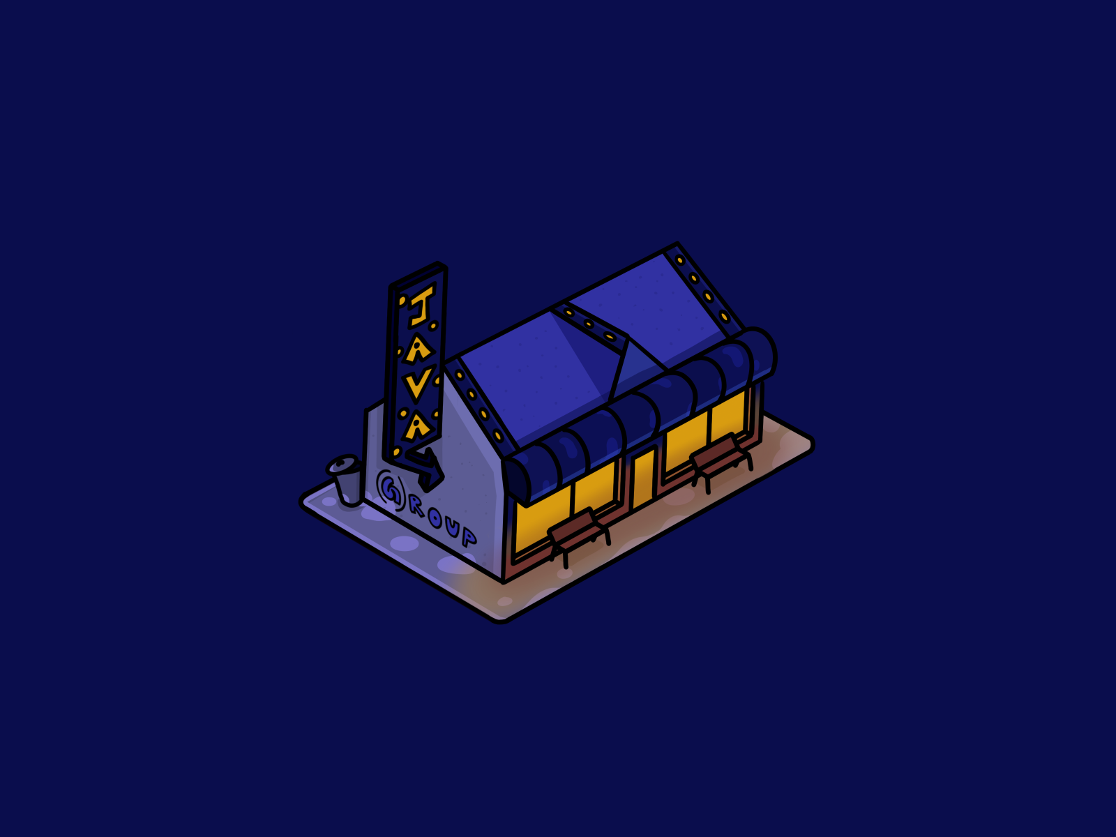 G Group - Illustration by Joshua Wootonn on Dribbble