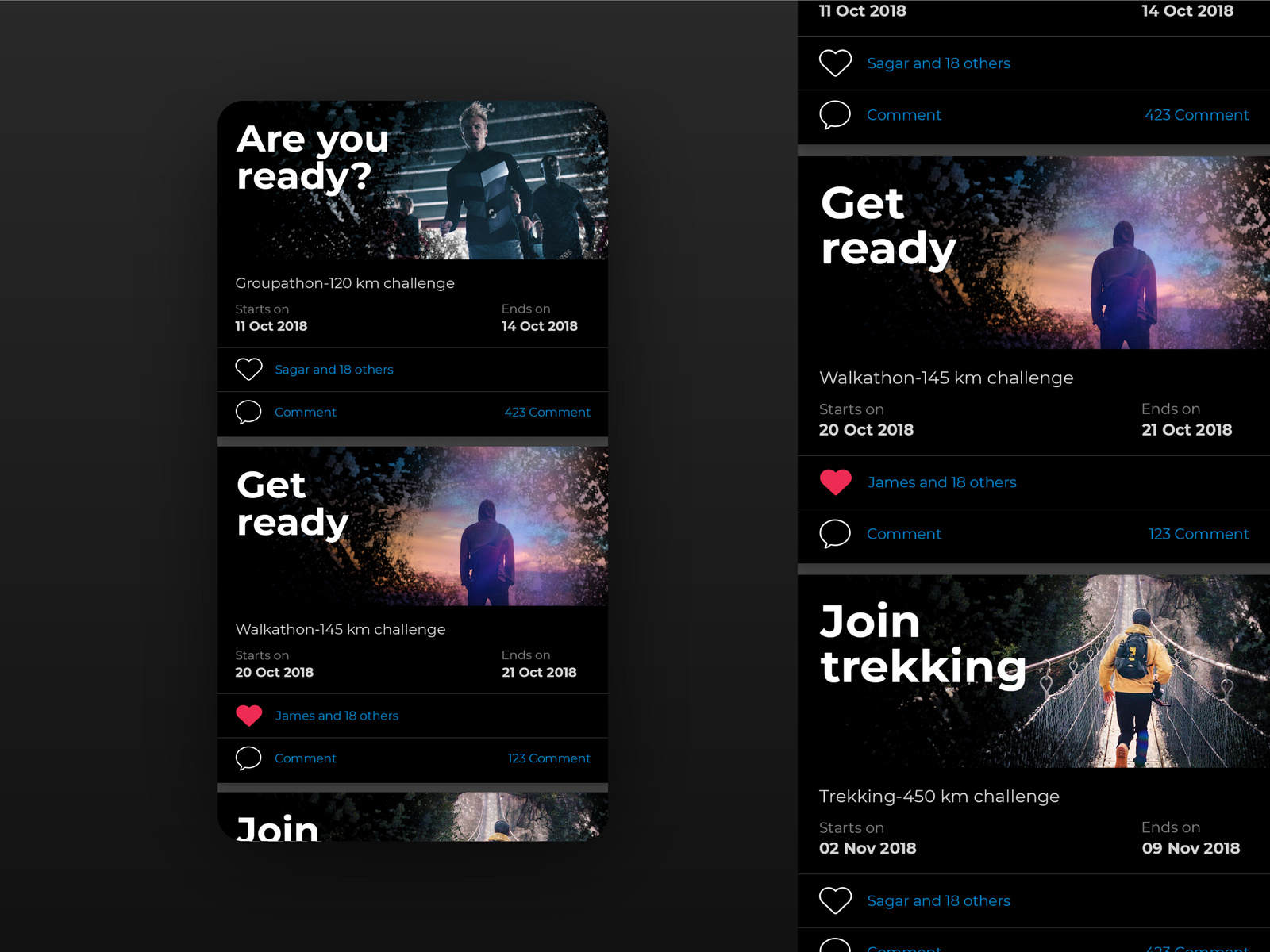 Event screen by Sudheesh on Dribbble