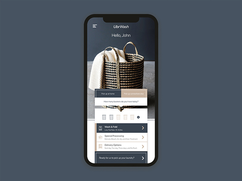 Laundry Service Mobile Application Design by Linh Dao on Dribbble