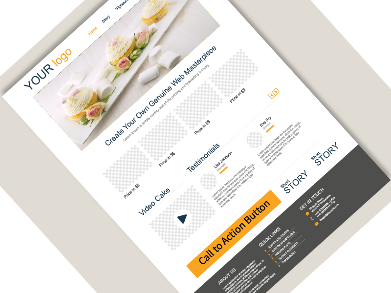 High Fidelity Wire frame for Company by Rafia Shujaat on Dribbble