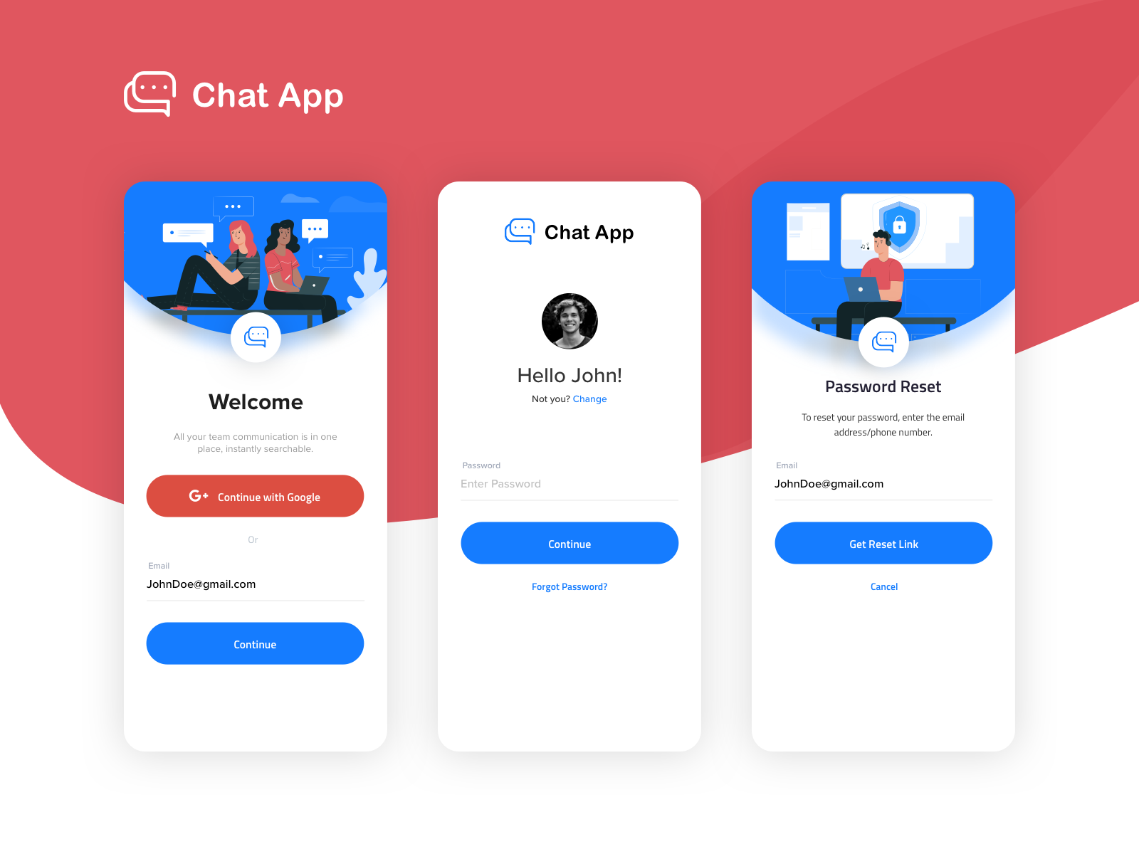 Chat App - Onboarding by Rakhi dhadwal on Dribbble