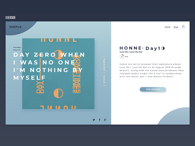 Simple music store! by Krvitt on Dribbble