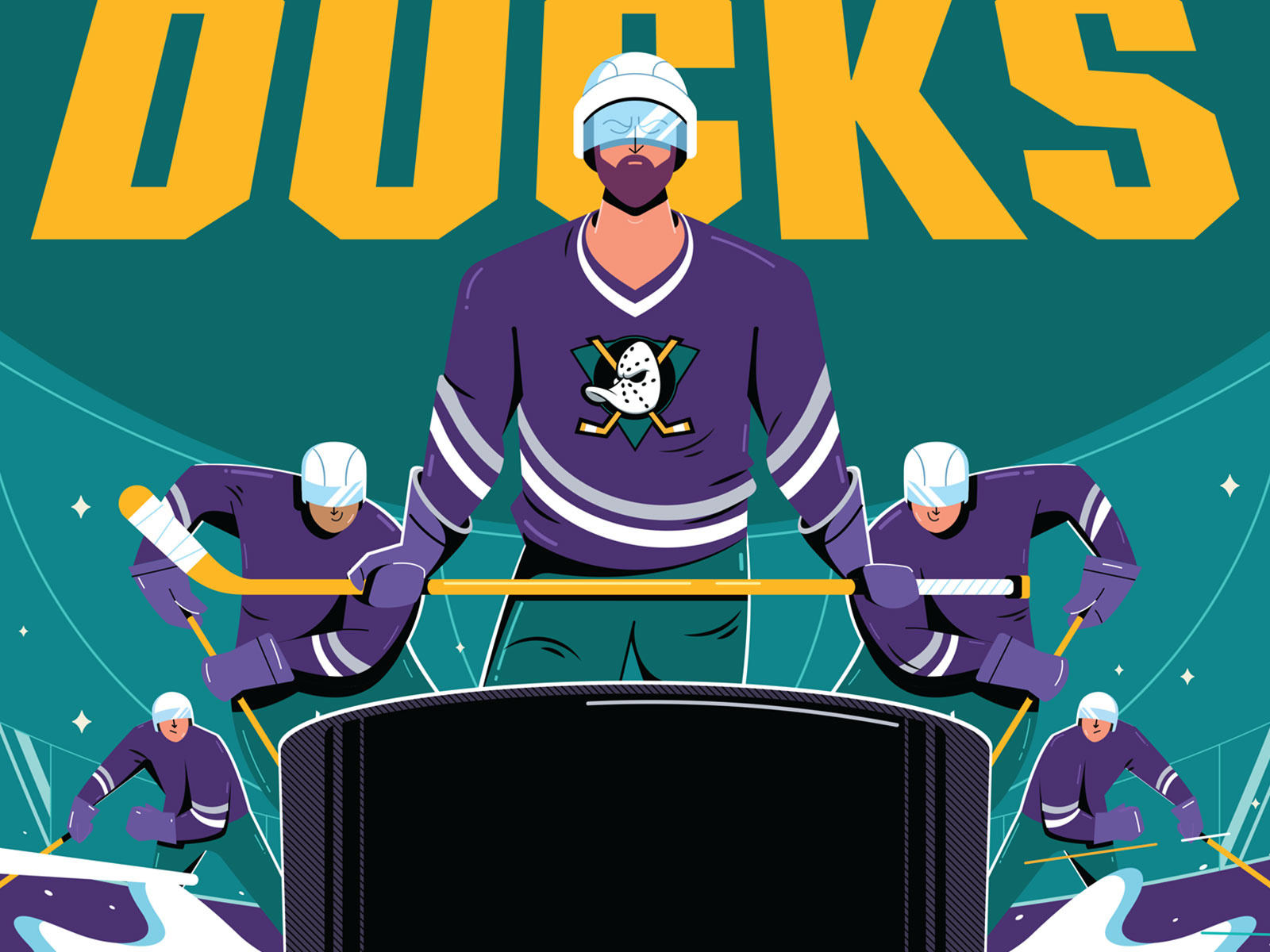 The Mighty Ducks by Colin Hesterly on Dribbble