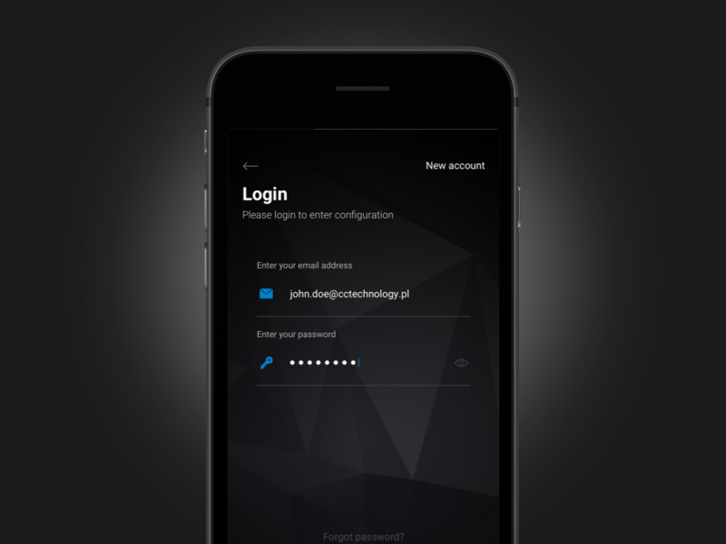 Device management app - Login Screen by C&C Technology on Dribbble