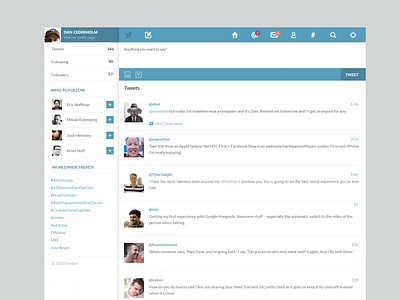 Twitter Web Design by Ramil on Dribbble