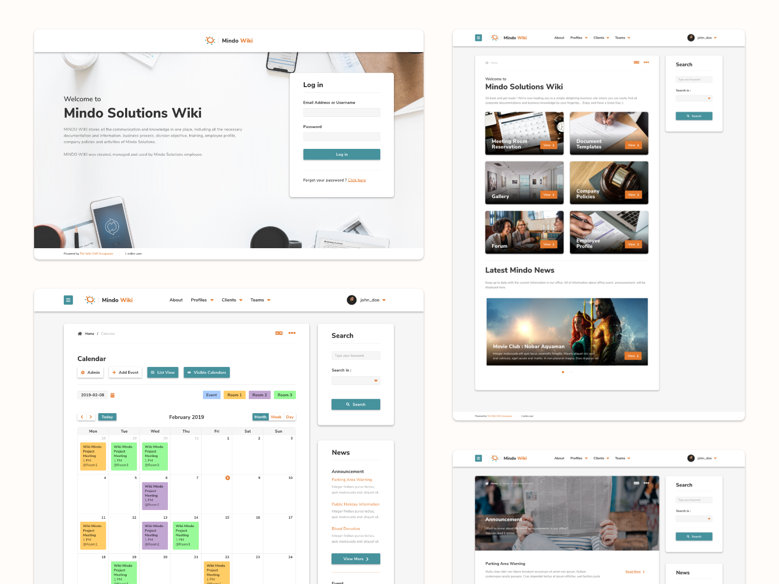 Redesign Internal Office Website by Fariz Ikhsan on Dribbble